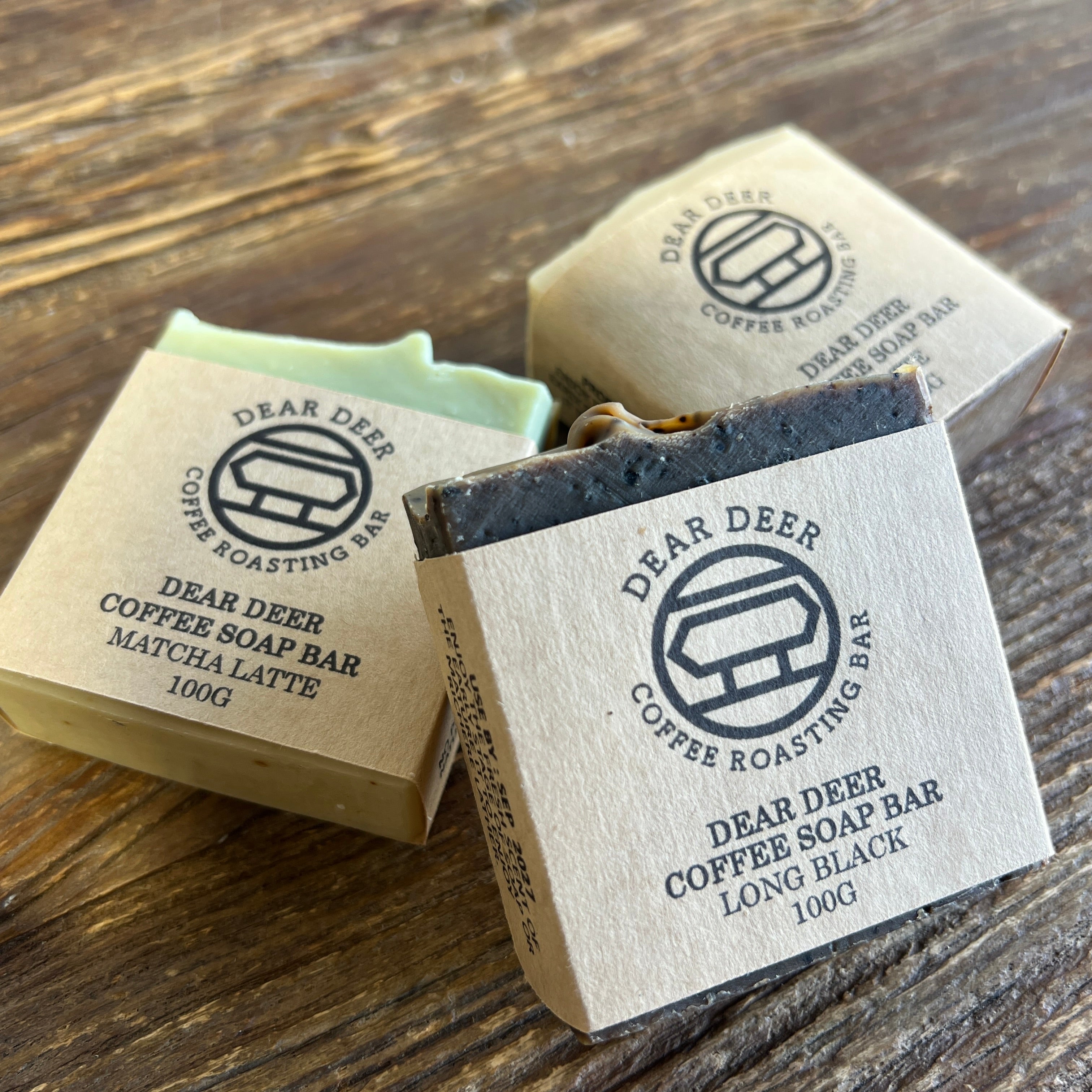 Custom-made Dear Deer Exfoliate Soap Bar | Dear Deer Coffee Roasting Bar